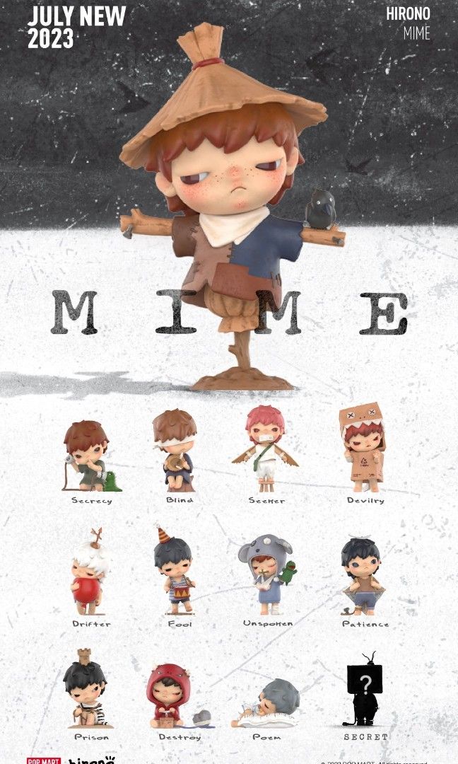 Hirono Mime Series: Secrecy, Poem, Unspoken, Devilry, Destroy, and ...