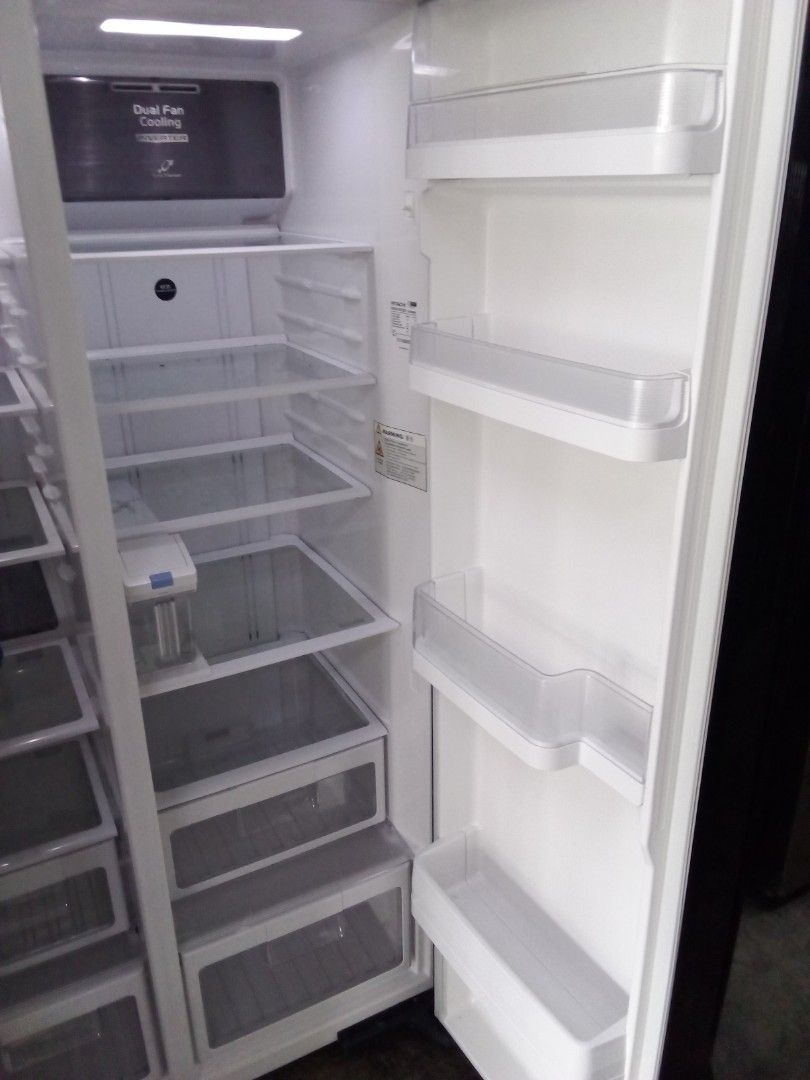 Hitachi 3Ticks Inverter x Dual Fan Cooling Water/Ice Dispenser Side by ...