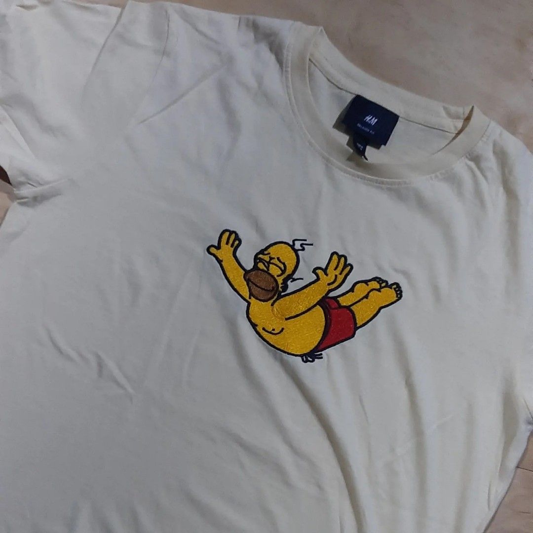 HNM SIMPSONS SHIRT, Men's Fashion, Tops & Sets, Tshirts & Polo Shirts ...