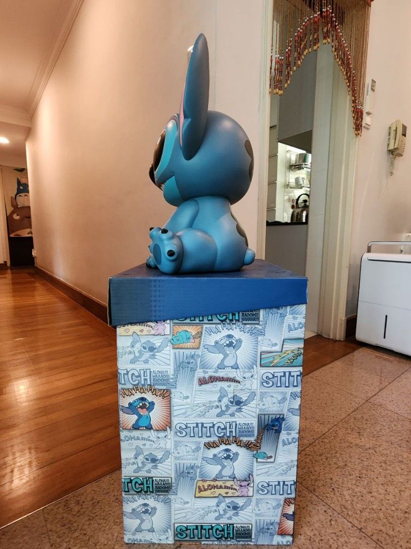 Huge Original Disney Collectable Stitch Coin Bank with Free Soft Toys ...