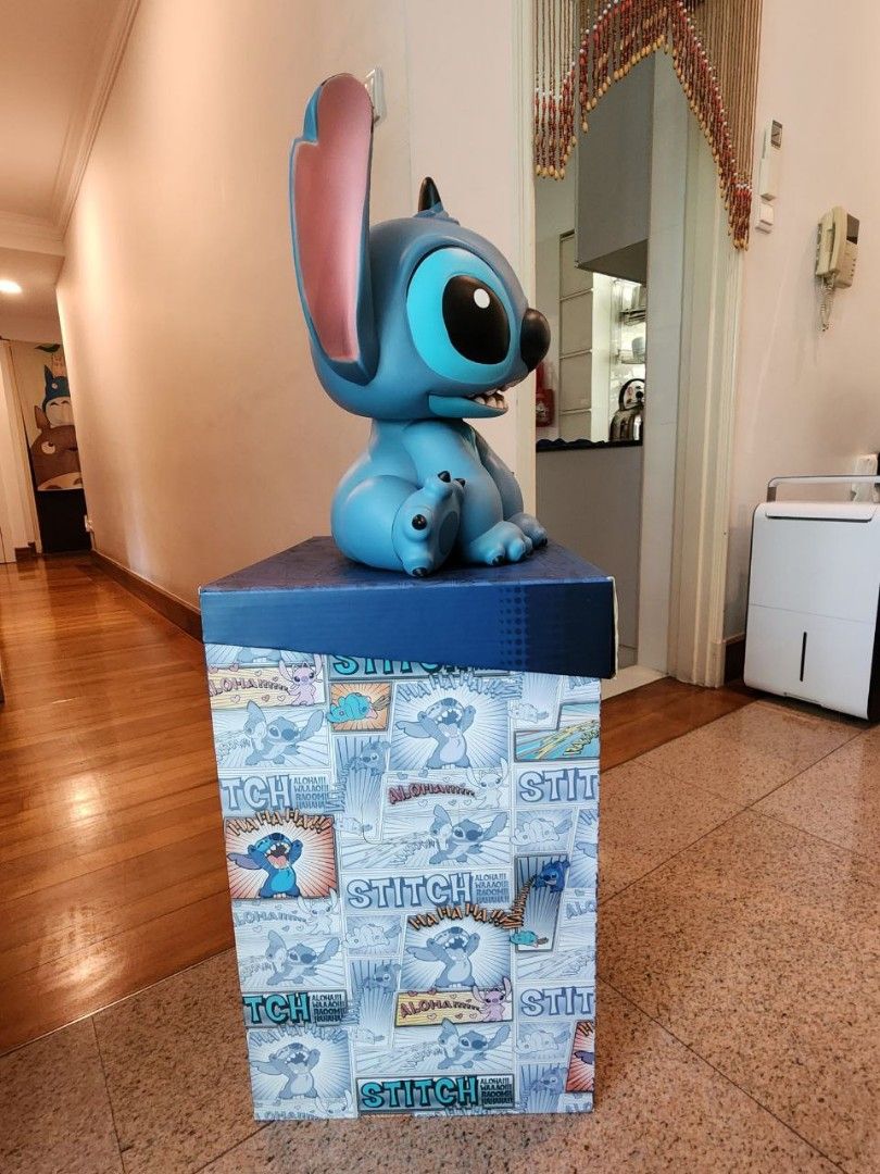 Huge Original Disney Collectable Stitch Coin Bank with Free Soft Toys ...