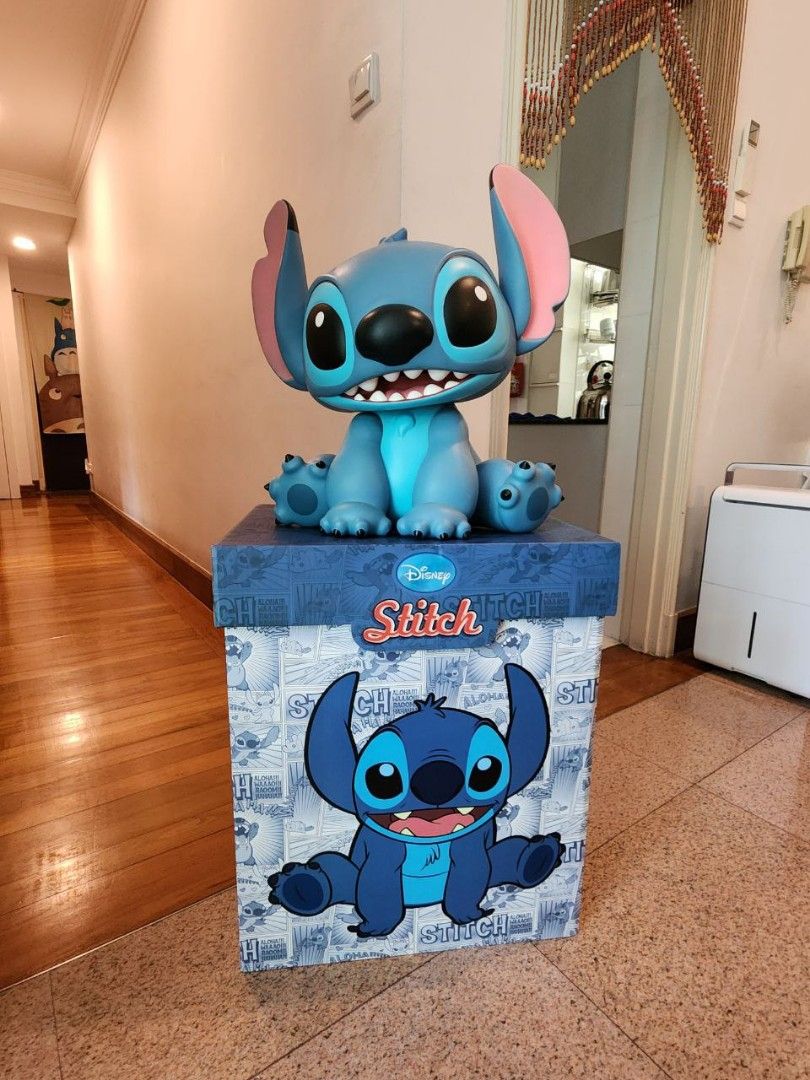 Huge Original Disney Collectable Stitch Coin Bank with Free Soft Toys ...