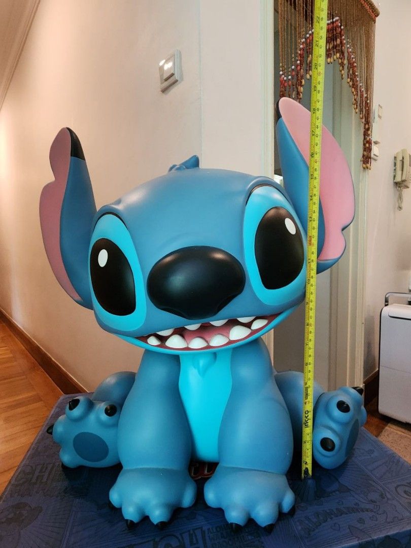 Huge Original Disney Collectable Stitch Coin Bank with Free Soft Toys ...