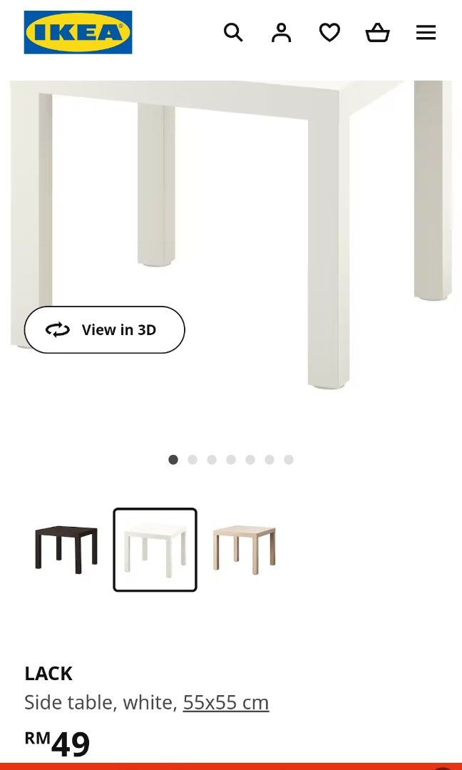 IKEA LACK TABLE, Furniture & Home Living, Furniture, Tables & Sets on ...
