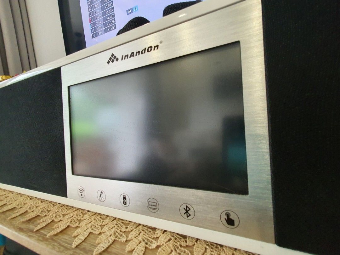 INANDON 6-IN-1 FULL KARAOKE SYSTEM WITH TOUCHSCREEN JUKEBOX + MICS ...
