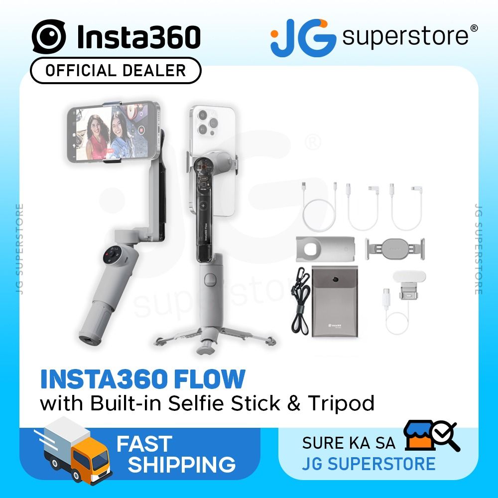 Insta360 Flow + Creator Kit AI-Powered Smartphone Tracking Stabilizer ...