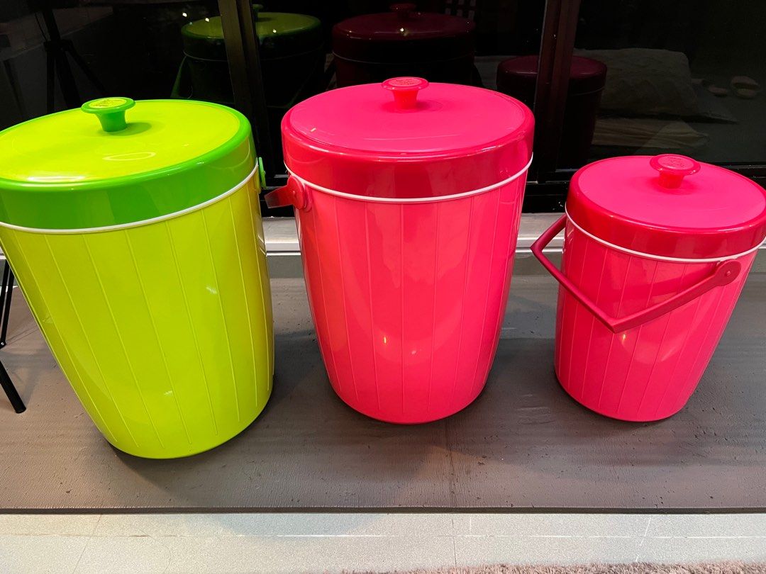 Insulated Rice Bucket Ice Bucket Hot/Cold Food & Drinks Storage Bucket ...