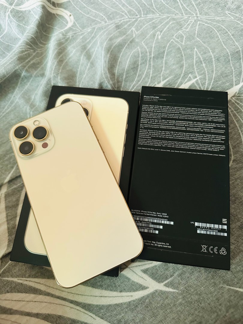 IPHONE 13 PRO MAX GOLD GLOBELOCKED 91%BH, Mobile Phones & Gadgets ...