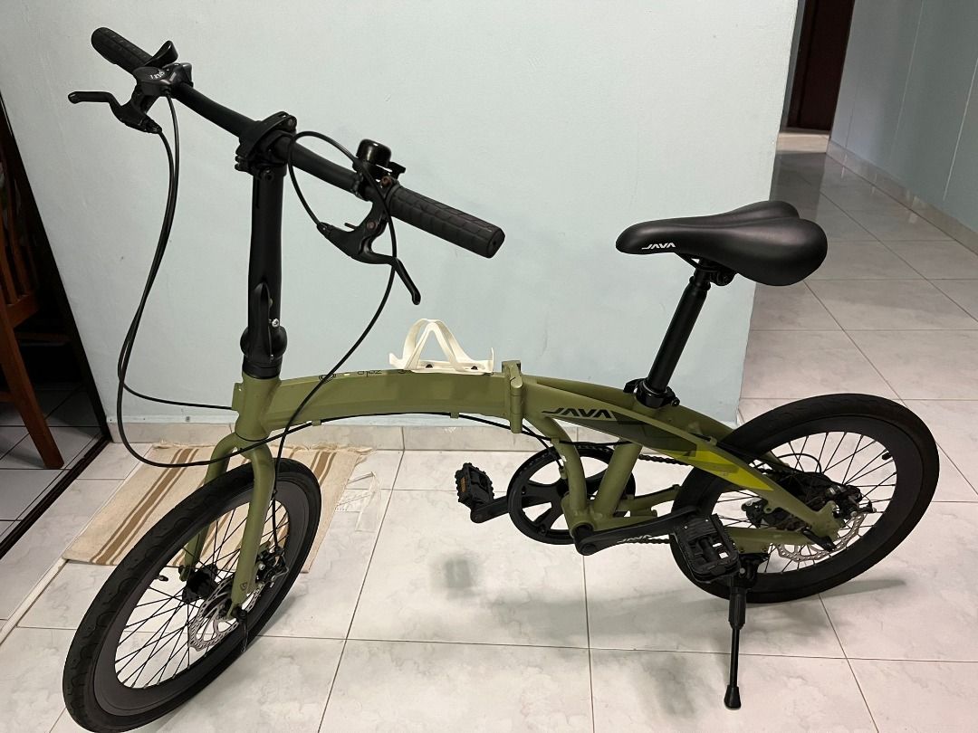 JAVA ZELO Foldable bike (Army Green), Sports Equipment, Bicycles ...