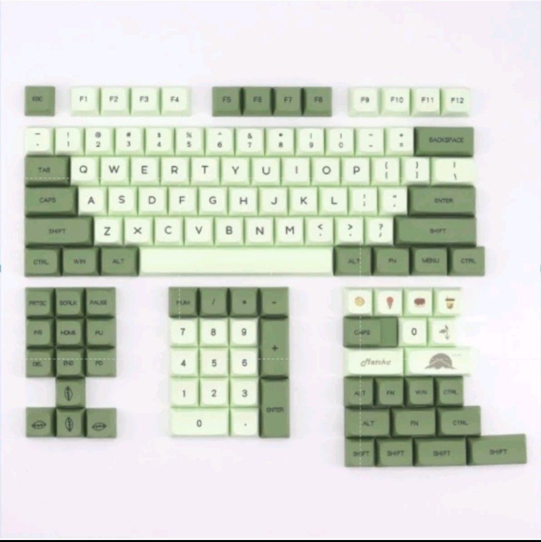 Korean Matcha custom keycaps, Computers & Tech, Parts & Accessories ...
