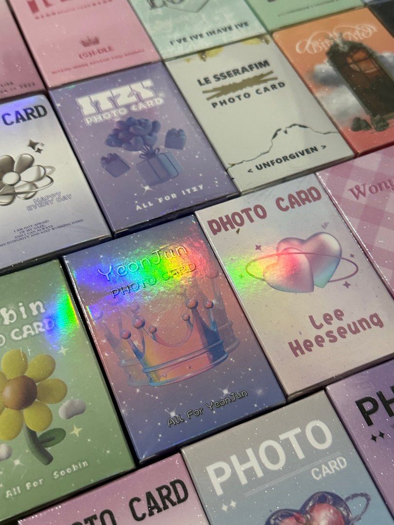 50pcs Kpop Holographic Kpop Lomo Cards [Boynextdoor Seventeen Blackpink ...