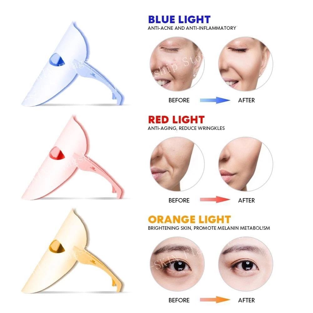 K-Skin LED Facial Mask KD036A, Beauty & Personal Care, Face, Face Care ...