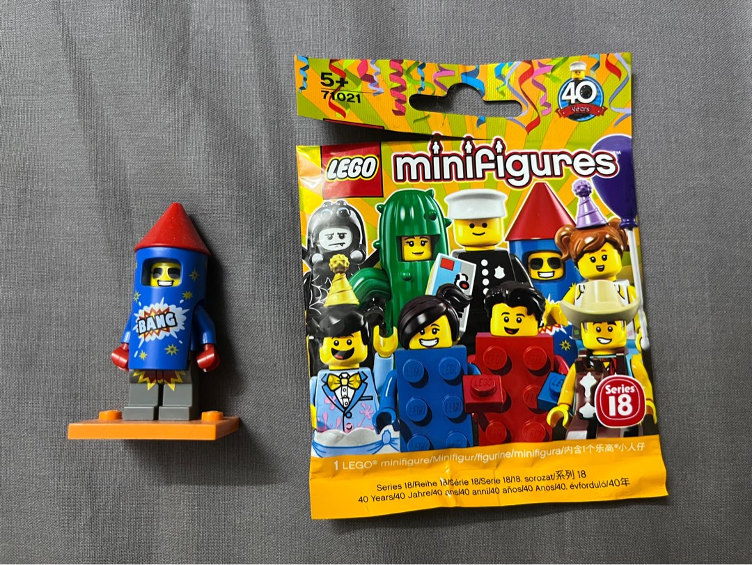 Lego Series 18 Limited Edition Fireworks Guy Minifigure ( 40 Year ...