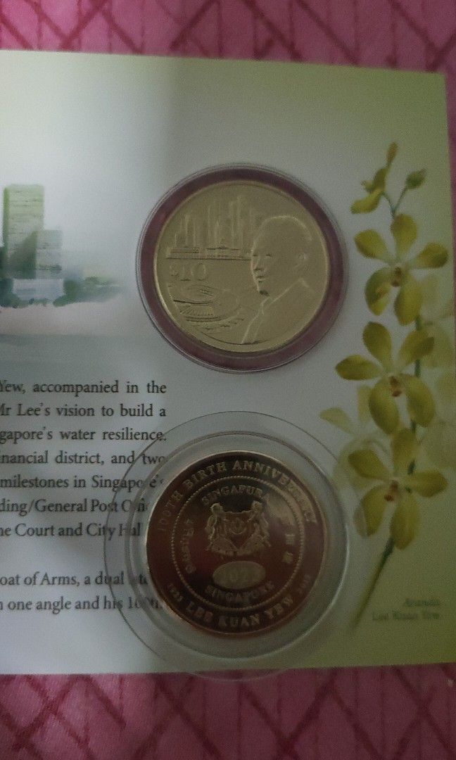 LKY 100 years Commemorative Coin, Hobbies & Toys, Memorabilia ...