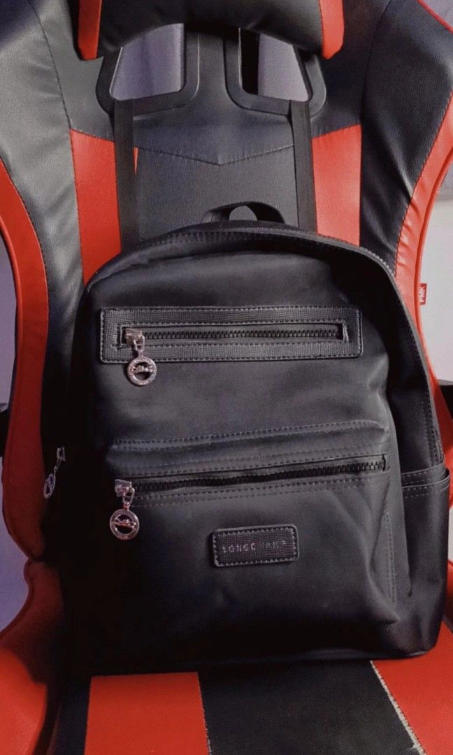 Longchamp Backpack (Black), Women's Fashion, Bags & Wallets, Backpacks ...