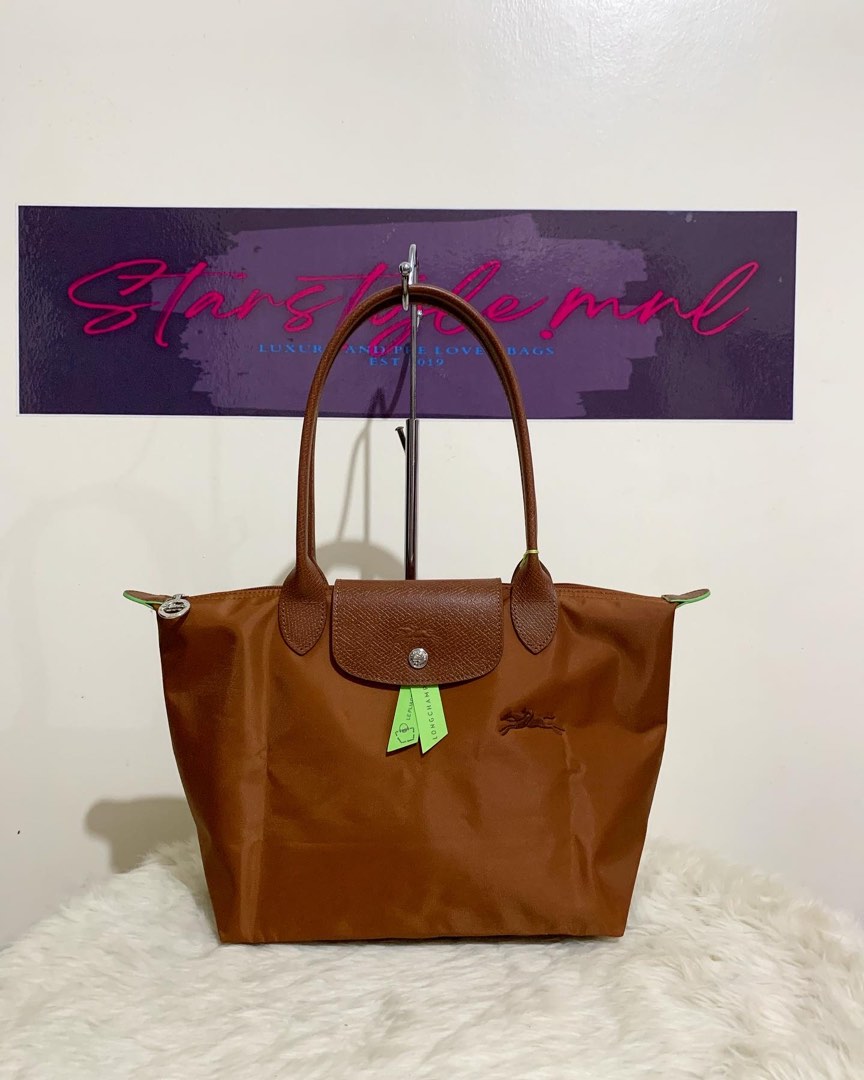 Longchamp club medium longhandle cognac authentic, Luxury, Bags ...