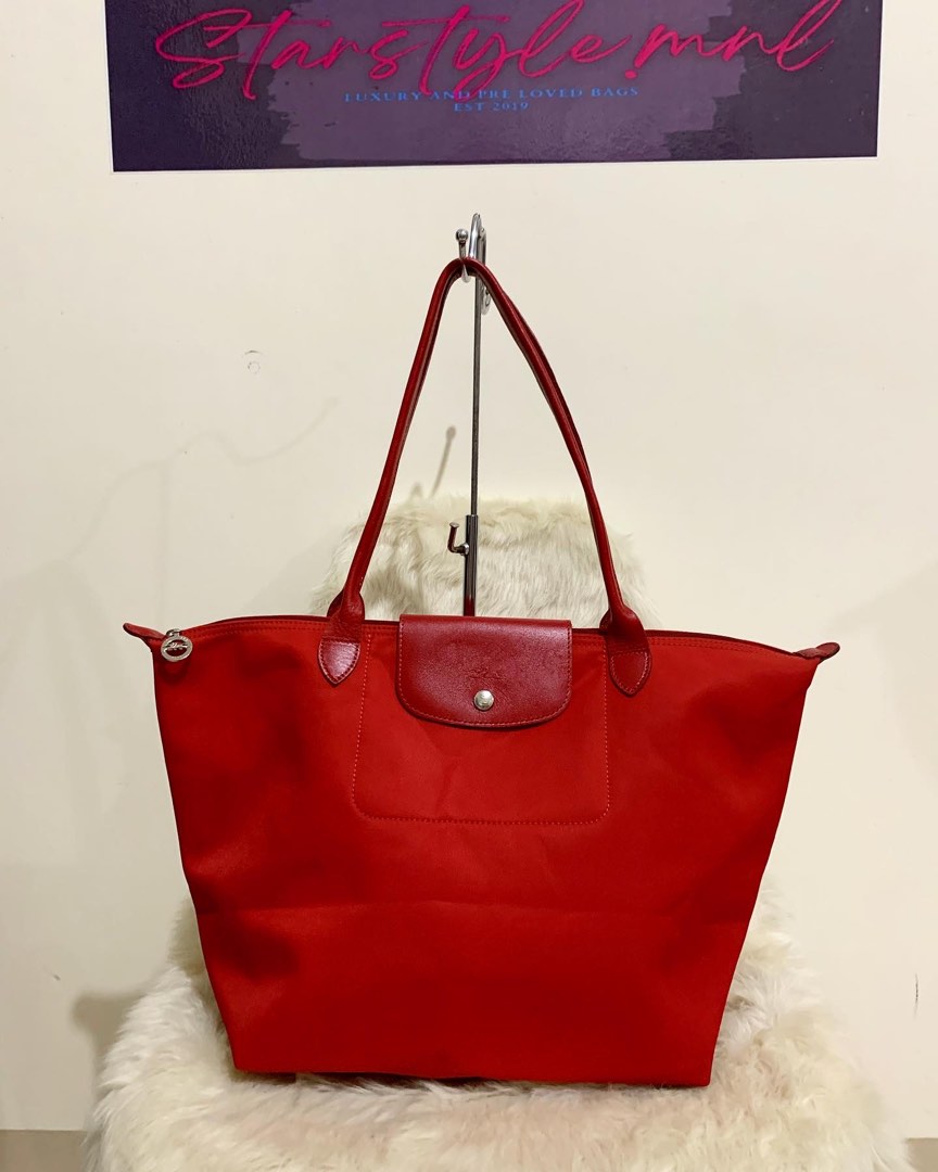 Longchamp large long handle authentic, Luxury, Bags & Wallets on Carousell