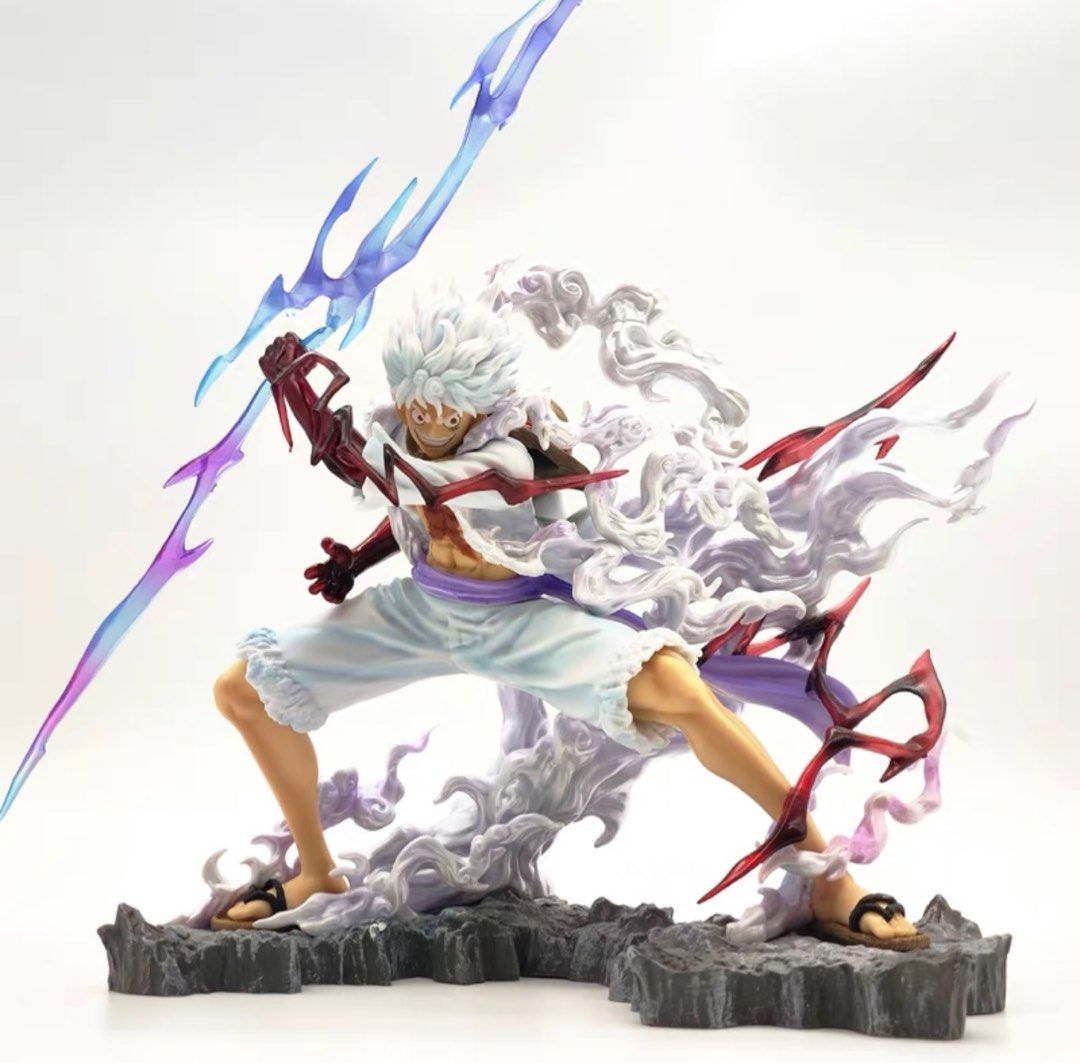 Luffy Gear 5 (White hair) figurine, Hobbies & Toys, Memorabilia ...
