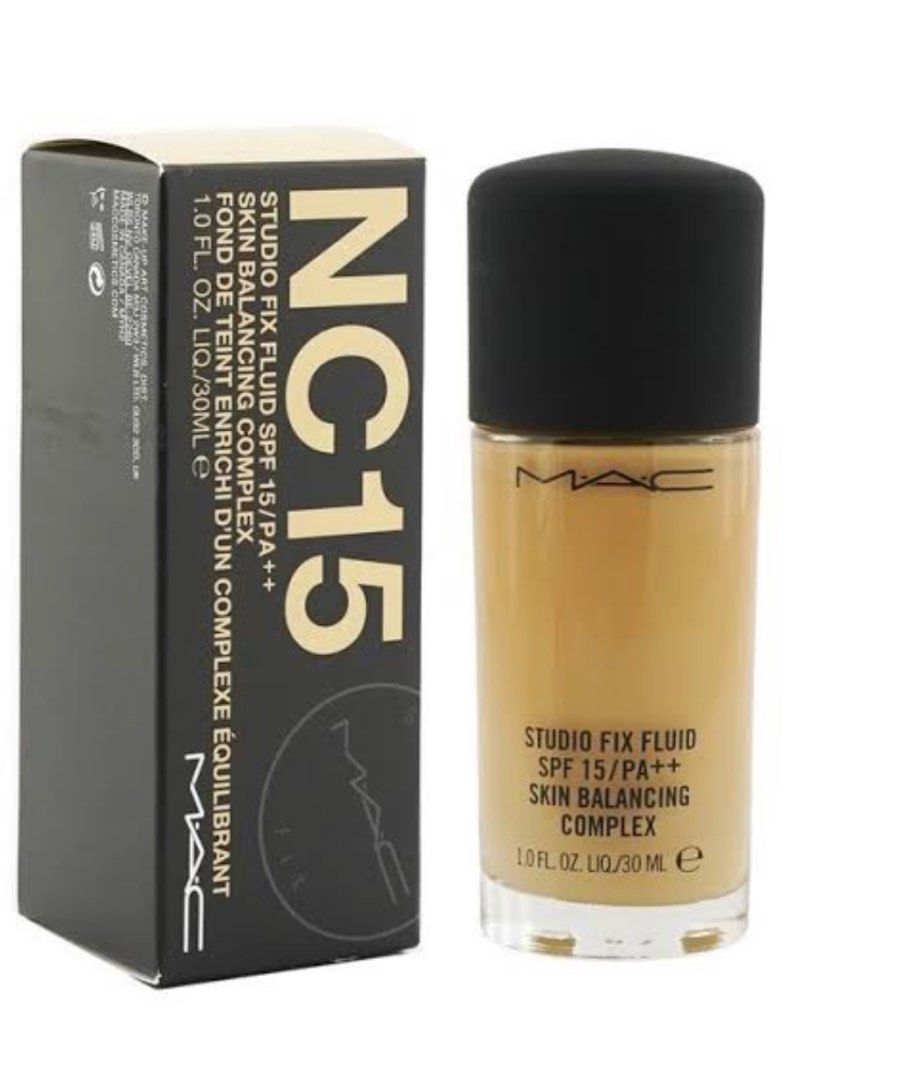 Mac studio fix fluid nc15, Beauty & Personal Care, Face, Makeup on ...