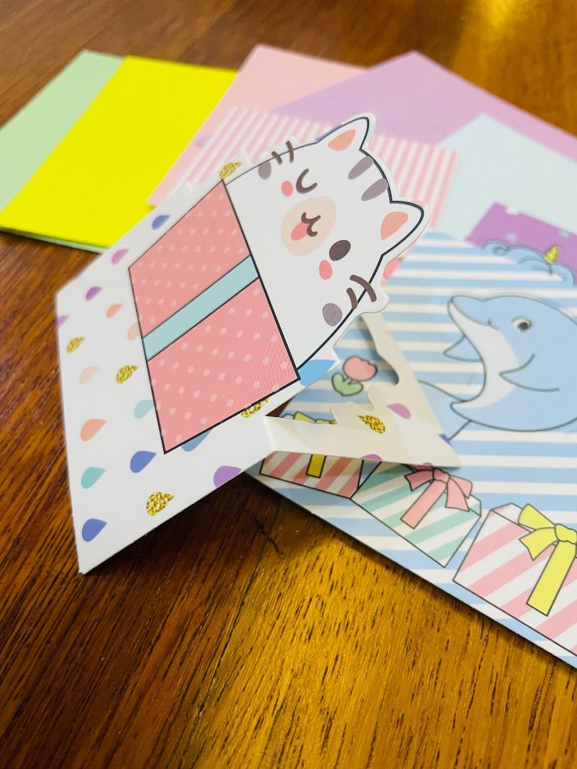 Mini Cartoons Message/ Wishing / Birthday Card, Hobbies & Toys ...