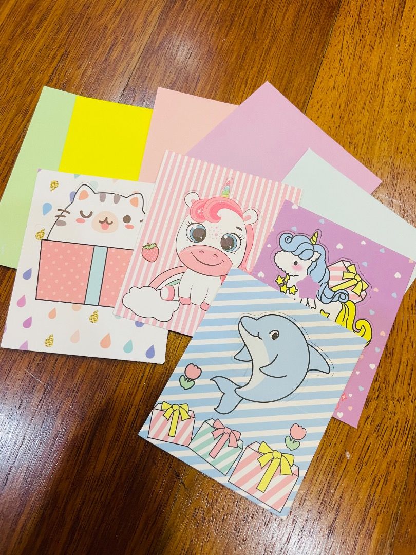 Mini Cartoons Message/ Wishing / Birthday Card, Hobbies & Toys ...