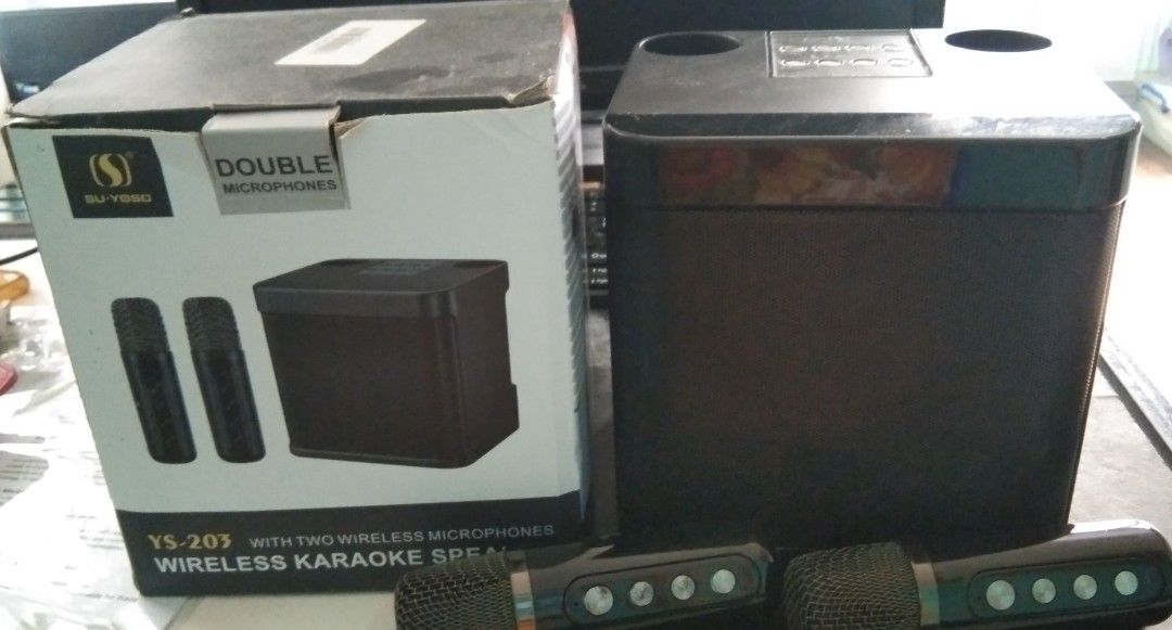 Mini karaoke set with 2 mic, Audio, Soundbars, Speakers & Amplifiers on ...
