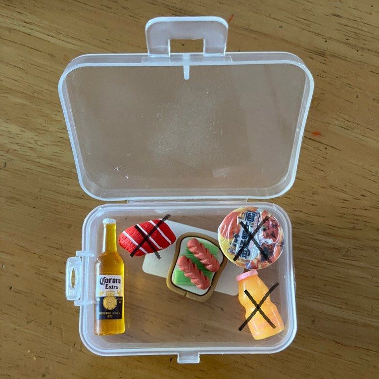 Miniature lunch box/food/drink dollhouse, Hobbies & Toys, Toys & Games ...