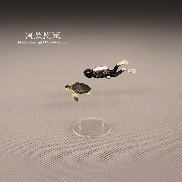 Miniatures Ocean Diving Diver Action Figures Model Underwater World Sea ...