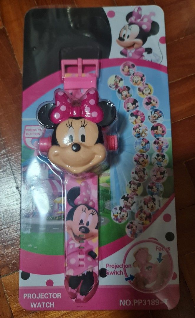 Minnie Mouse Projector Watch, Hobbies & Toys, Toys & Games on Carousell