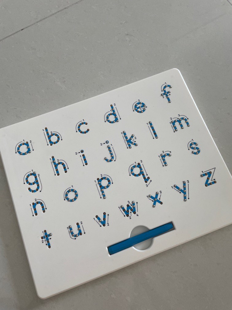 Montessori Alphabet tracing board, Babies & Kids, Infant Playtime on ...