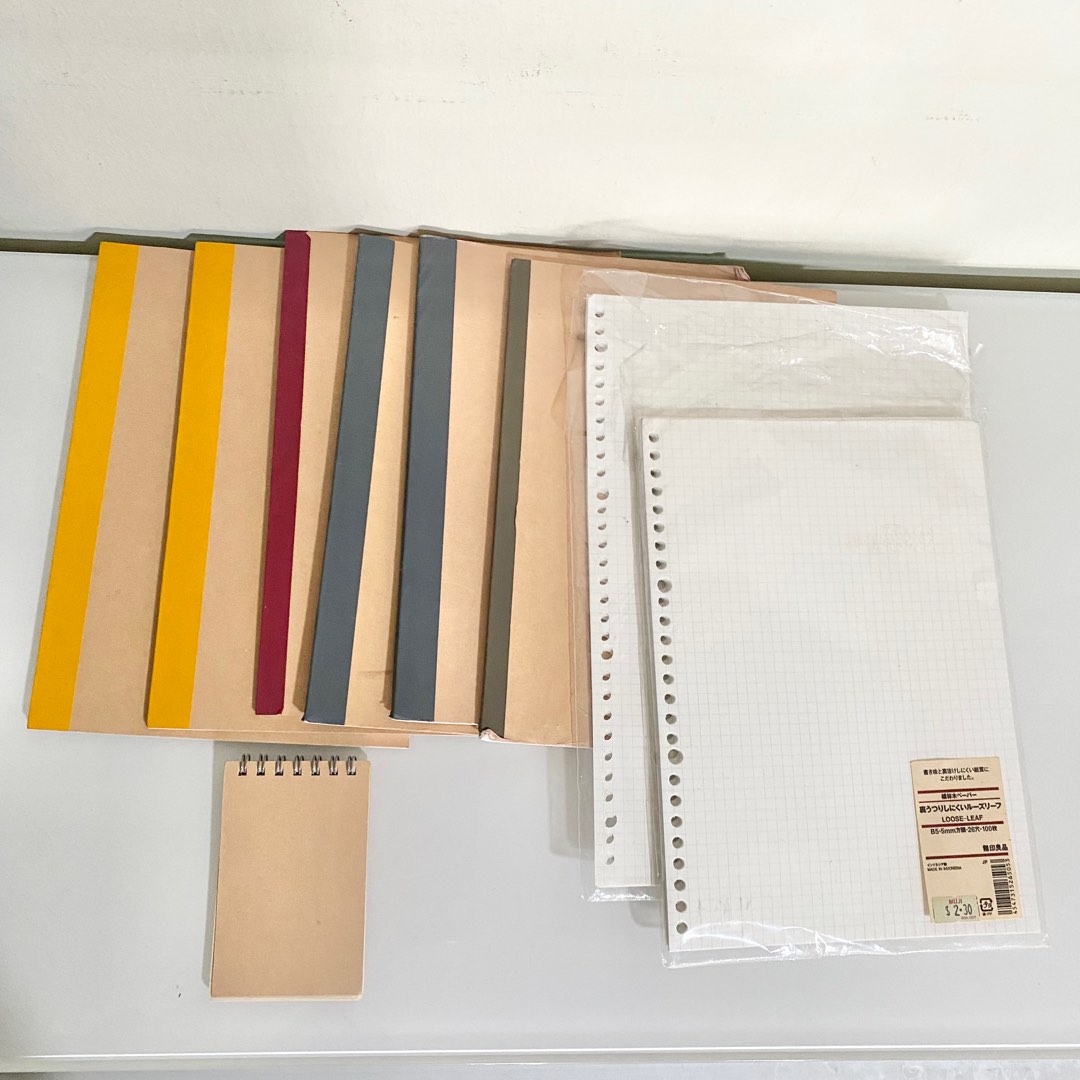 MUJI Notebooks Loose Leaf Paper, Hobbies & Toys, Stationery & Craft ...