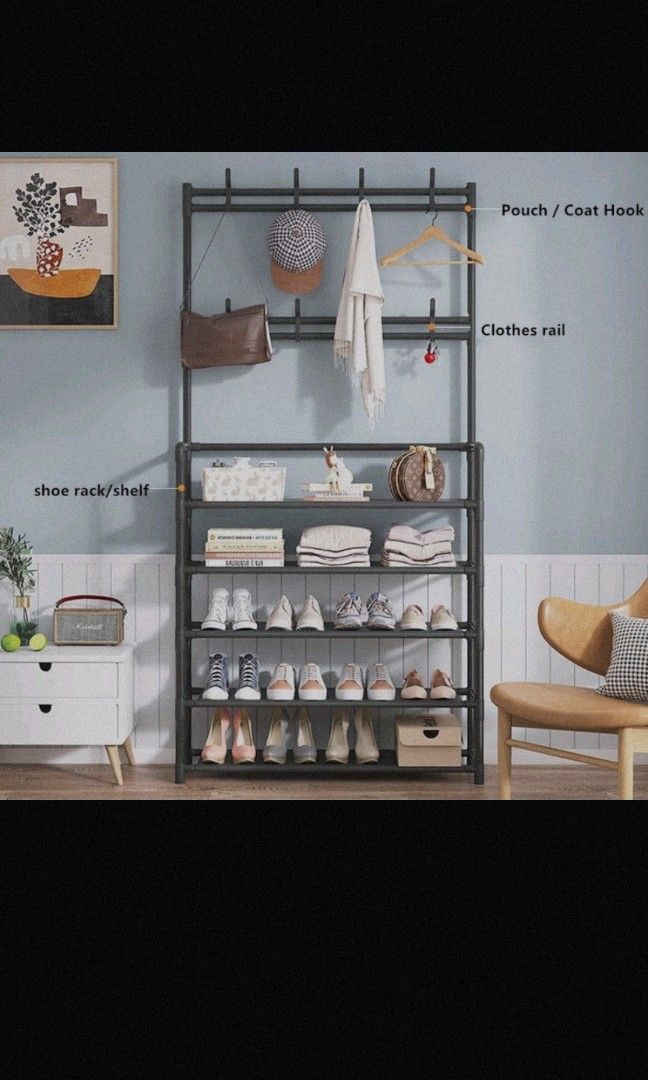 Multifunctional shoe rack, Furniture & Home Living, Furniture, Shelves ...