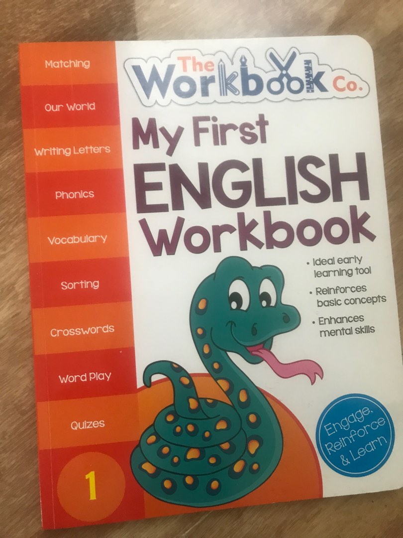 My first english workbook, Buku & Alat Tulis, Buku Anak-Anak di Carousell