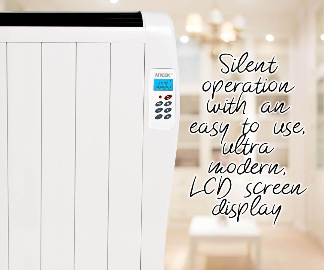 MYLEK Premium Aluminium Electric Panel Heater with Timer, Thermostat ...