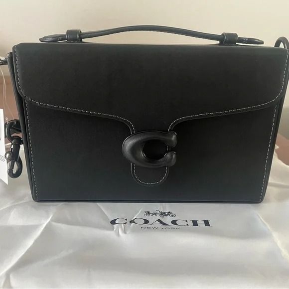 New Coach Original Classic Black Collection Glovetanned Leather Tabby ...