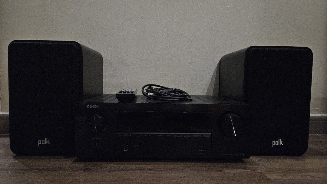 [NEW, PRICE NEGOTIABLE] Denon Receiver + Polk Speakers, Audio ...