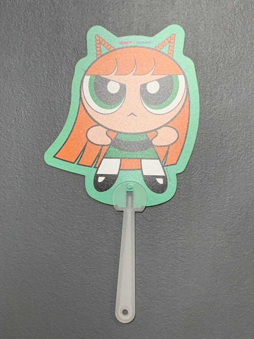 NewJeans PLAY LINE FRIENDS mini fan Powerpuff Haerin with bunini ...