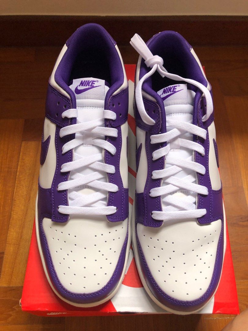 Nike Court Purple Dunk Low US13M, Men's Fashion, Footwear, Sneakers on ...