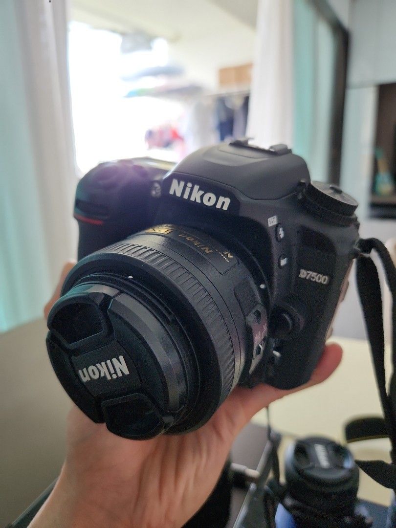 Nikon D7500 with 2 lens, Photography, Cameras on Carousell