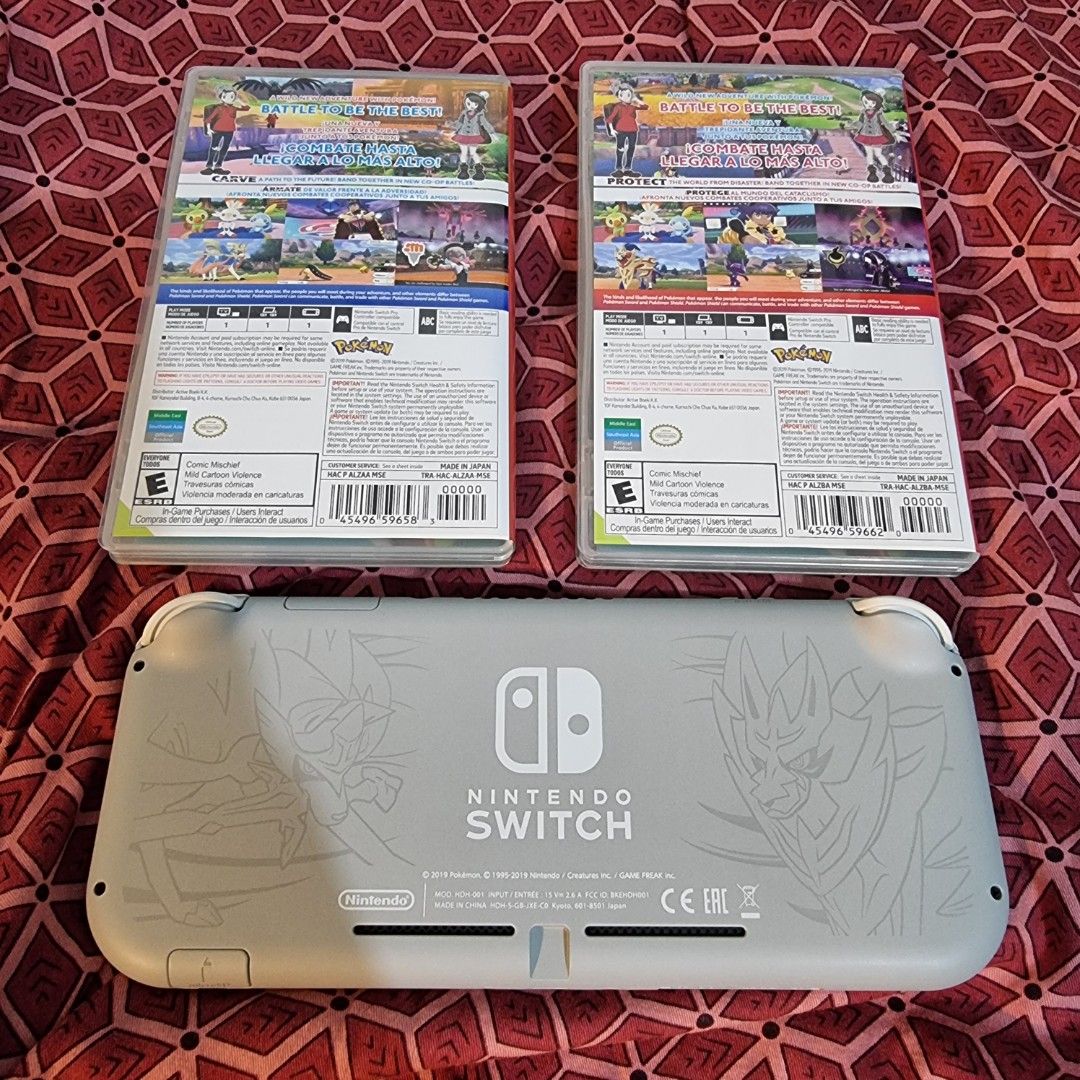 Nintendo Switch Lite - Zacian and Zamazenta Edition (includes Pokemon ...