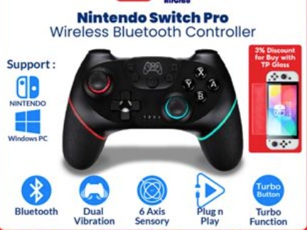 Nintendo Switch Pro Wireless Controller for Switch Console Bluetooth ...
