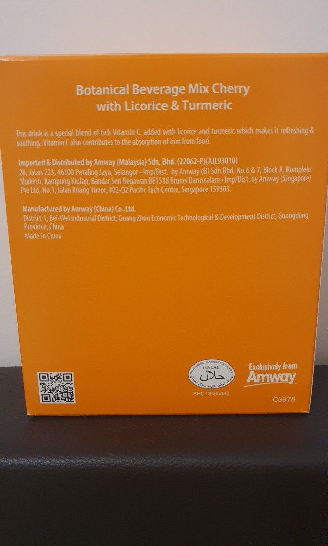 Nutrilite Botanical Beverage Mix Cherry with Licorice & Turmeric ...