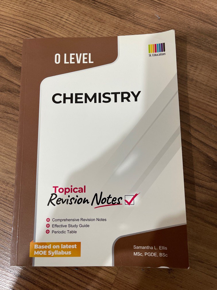 O Level Topical Revision Notes Chemistry, Hobbies & Toys, Books ...