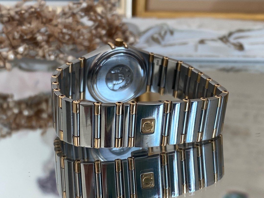 OMEGA Constellation Vintage Shell Dial With Diamonds Stainless and 18k ...