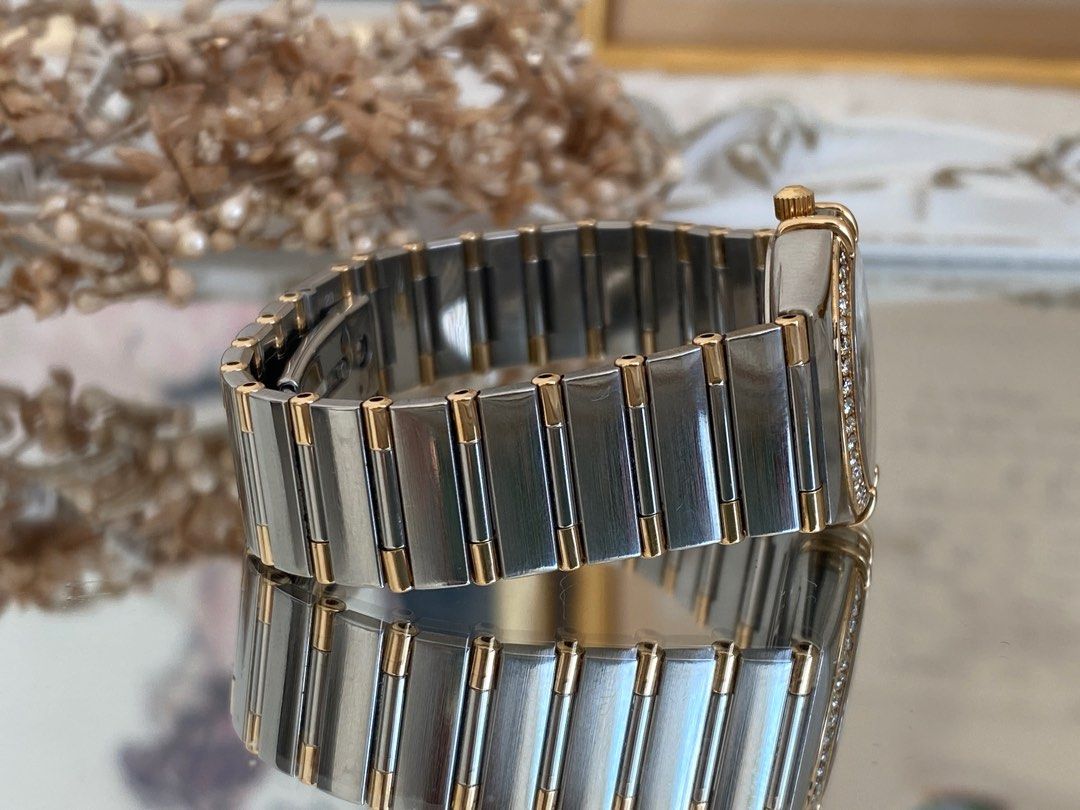 OMEGA Constellation Vintage Shell Dial With Diamonds Stainless and 18k ...