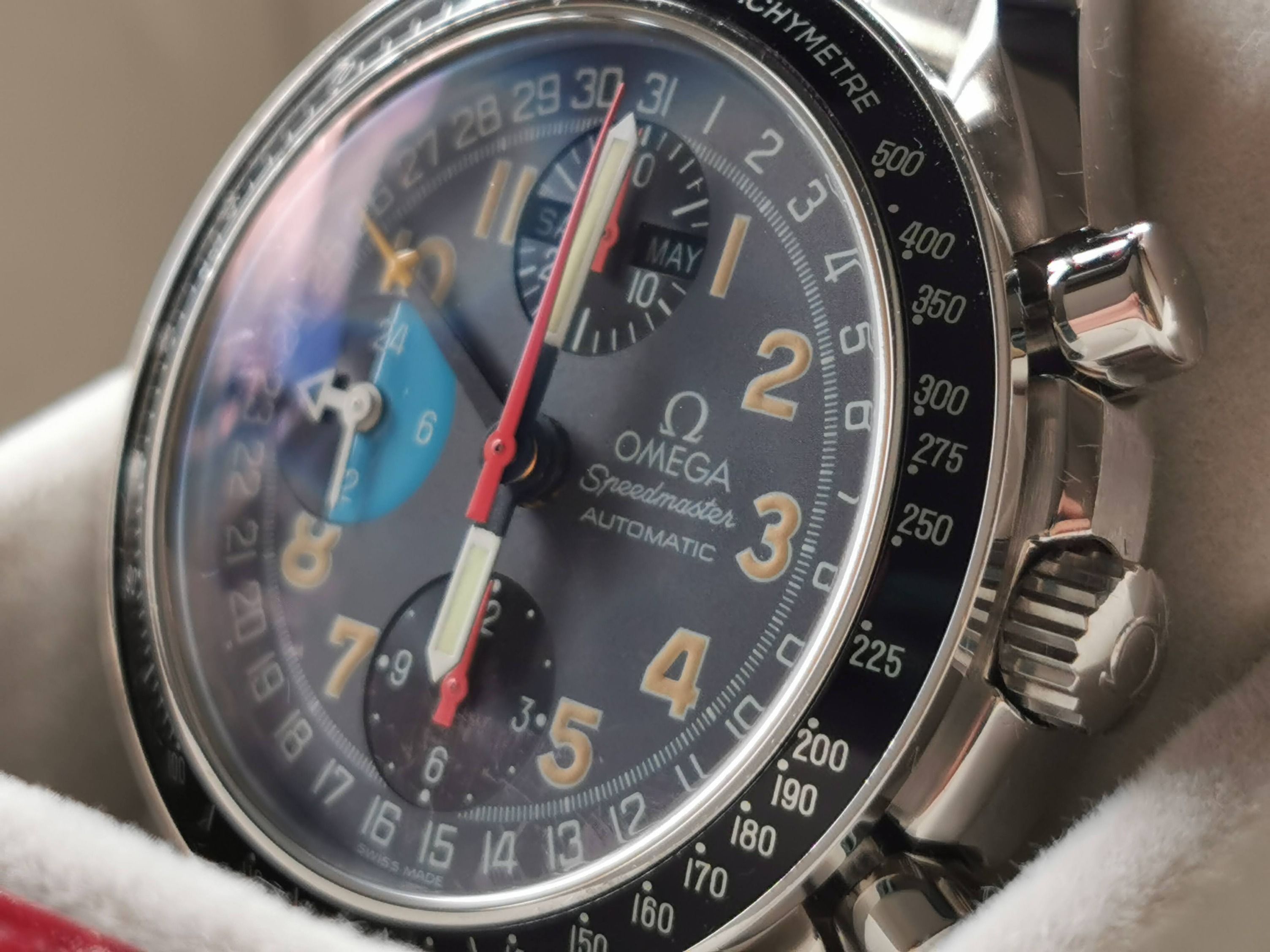 Omega Speedmaster MK40 Schumacher Triple Calendar, Luxury, Watches on Carousell
