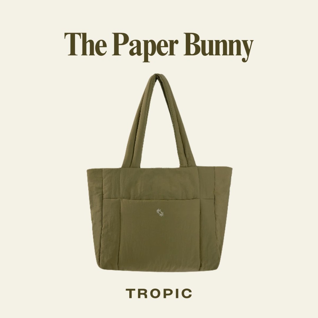 On hand: The Paper Bunny Puffer Shopper in Tropic, Women's Fashion ...
