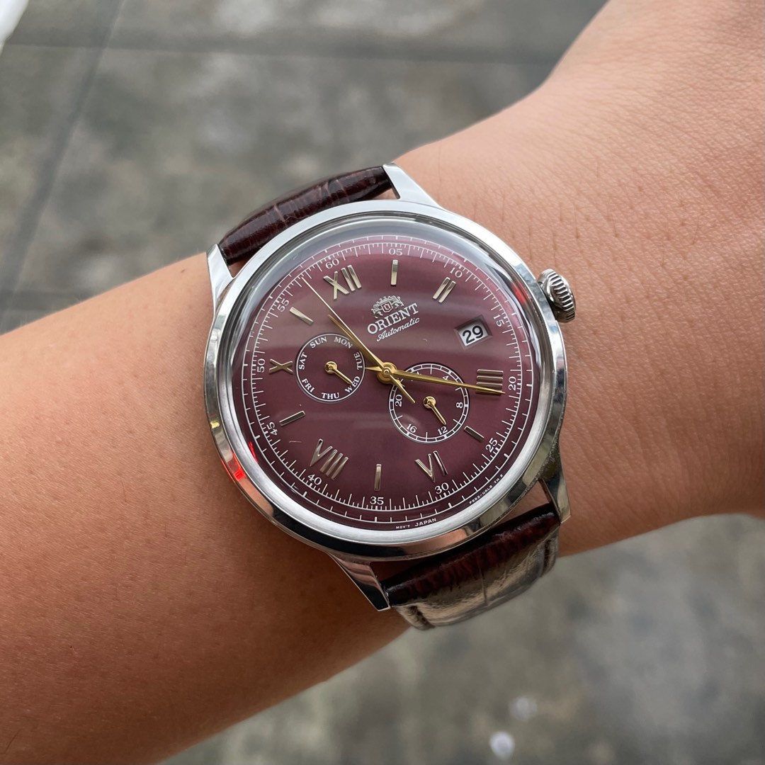 Orient Bambino Defender - Maroon RA-AK0705R - Dress Watch, Luxury ...