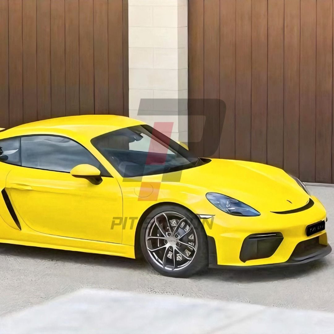 Porsche 718 Cayman GT4 Front Bumper Body Kit 2017+, 汽車配件, 改裝、內外零件 ...