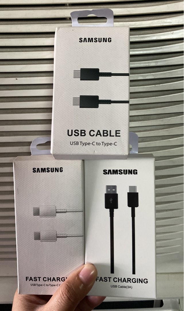 ORIGINAL SAMSUNG USB TO LIGHTNING AND TYPE C TO TYPE C, Mobile Phones ...